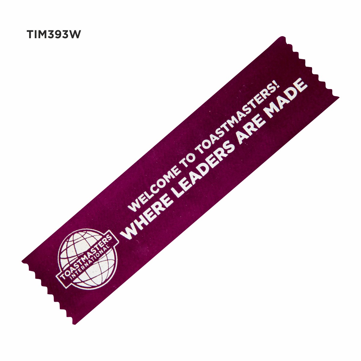 Ribbon- WELCOME TO TOASTMASTERS! - Muskurado
