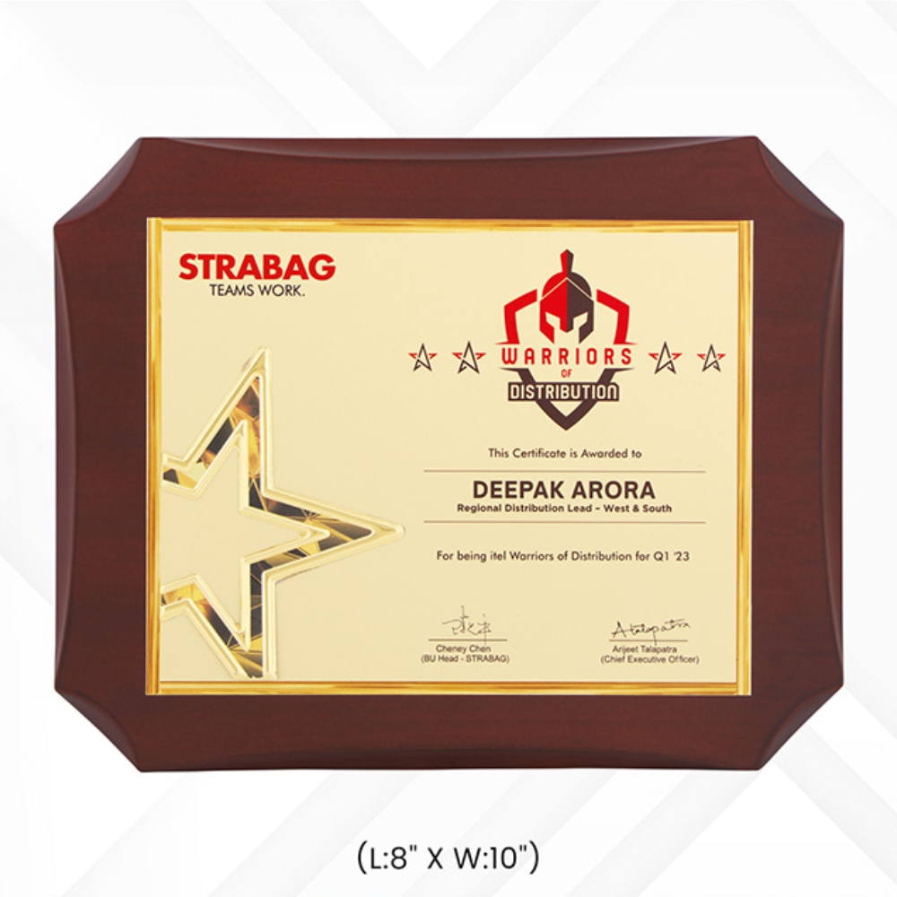 Premium Star Plaque - Muskurado