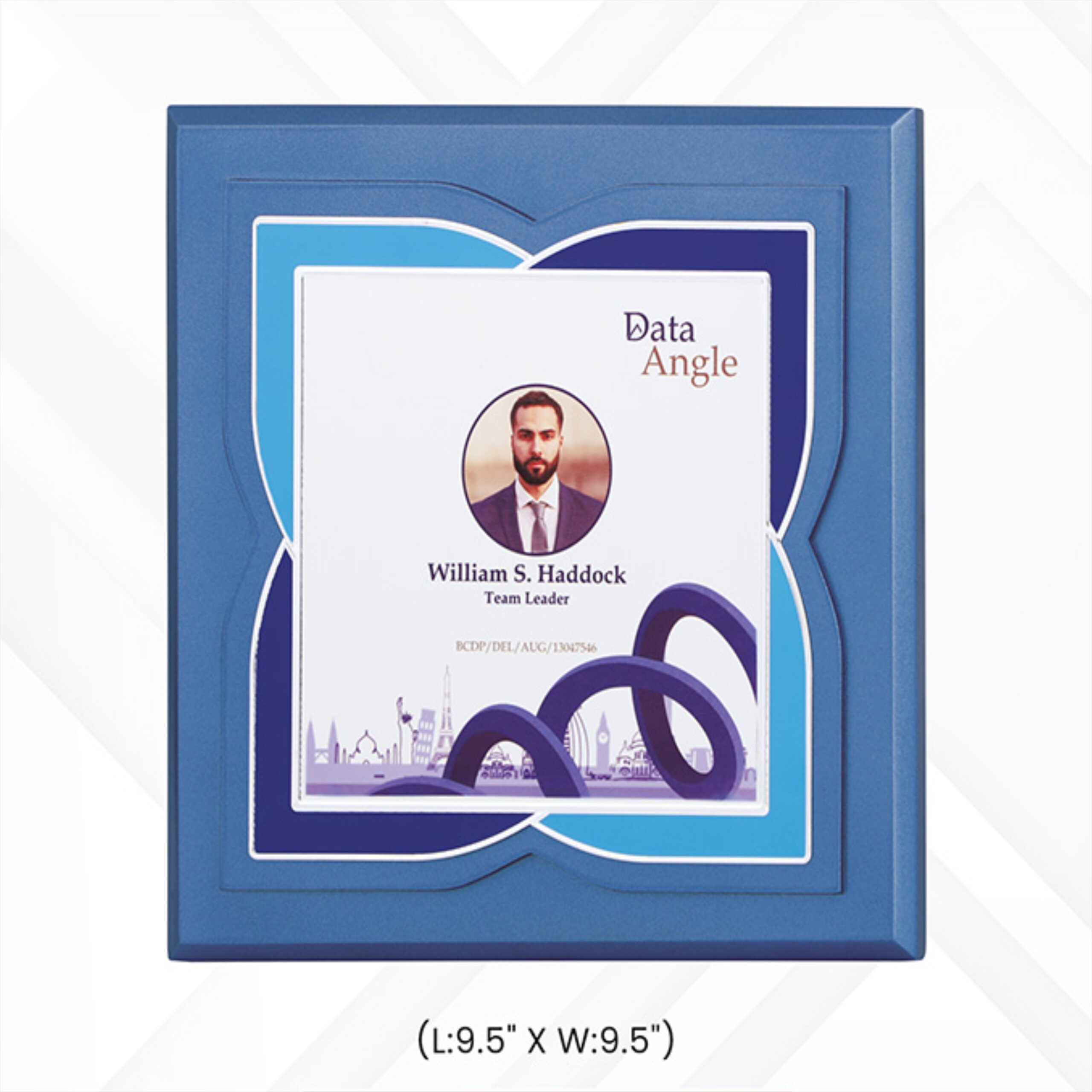 Blue Wood Plaque - Muskurado