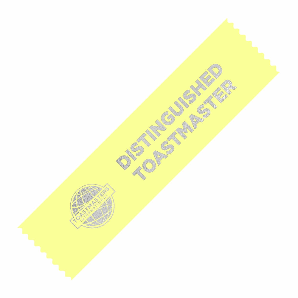 Ribbon-DISTINGUISHED TOASTMASTER - Muskurado