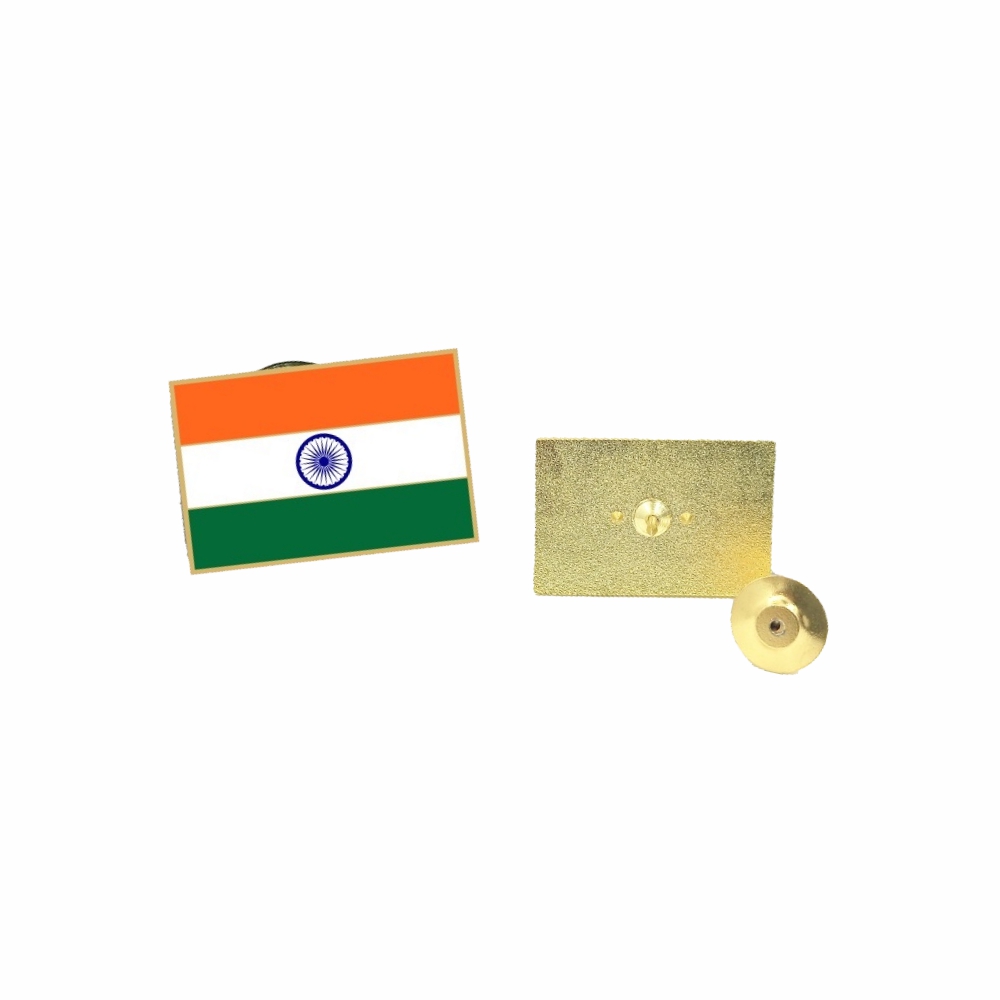 Indian Flag Lapel Pin - Muskurado