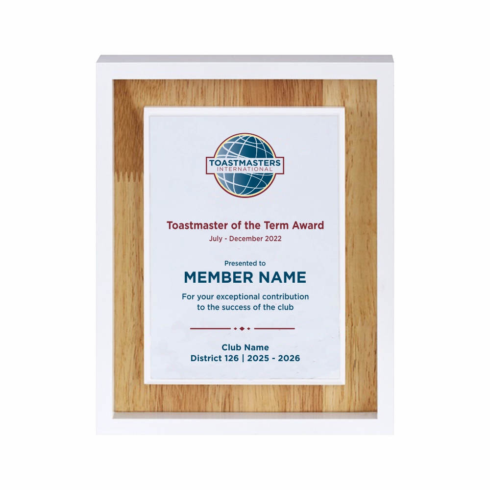 Wood White Plaque - Muskurado