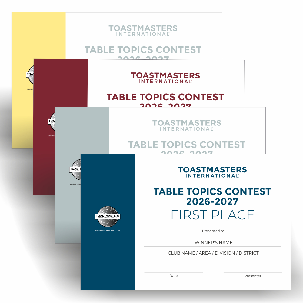 Contest Certificates-Table Topics - Muskurado